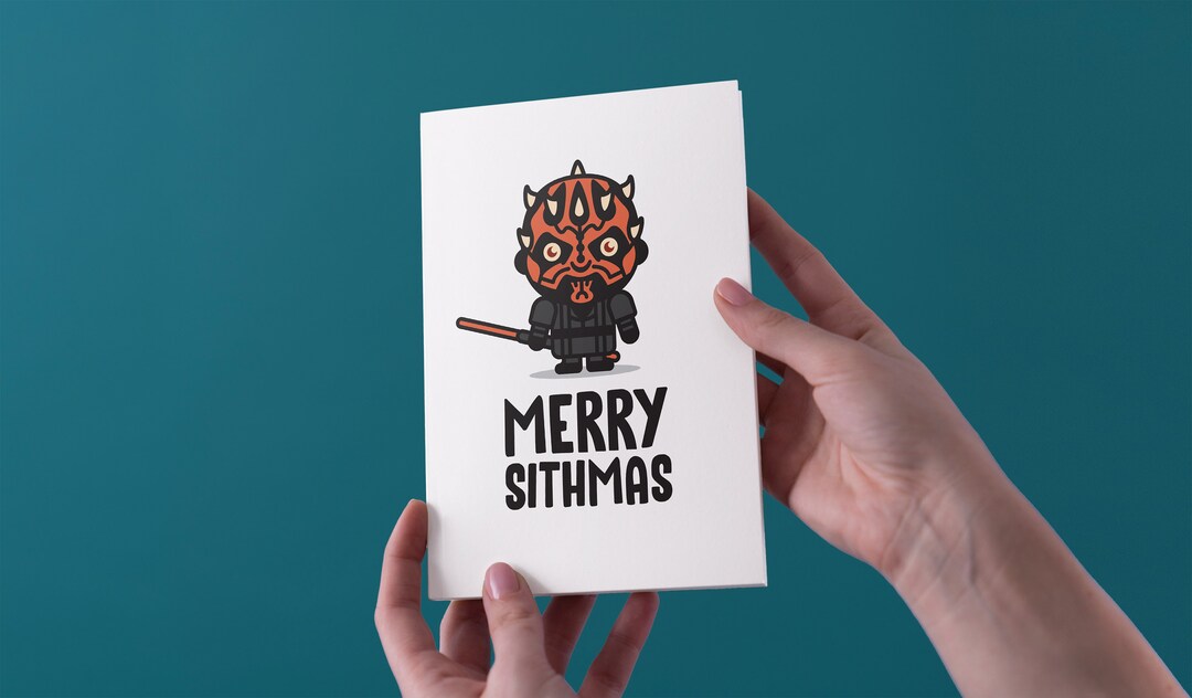 Merry Sithmas Christmas Greeting Card Free UK Shipping - Etsy