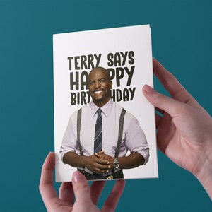 Terry Says Happy Birthday Greeting Card - Free UK Shipping - Etsy