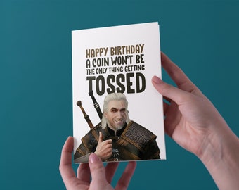 Witcher Birthday Card | Etsy UK