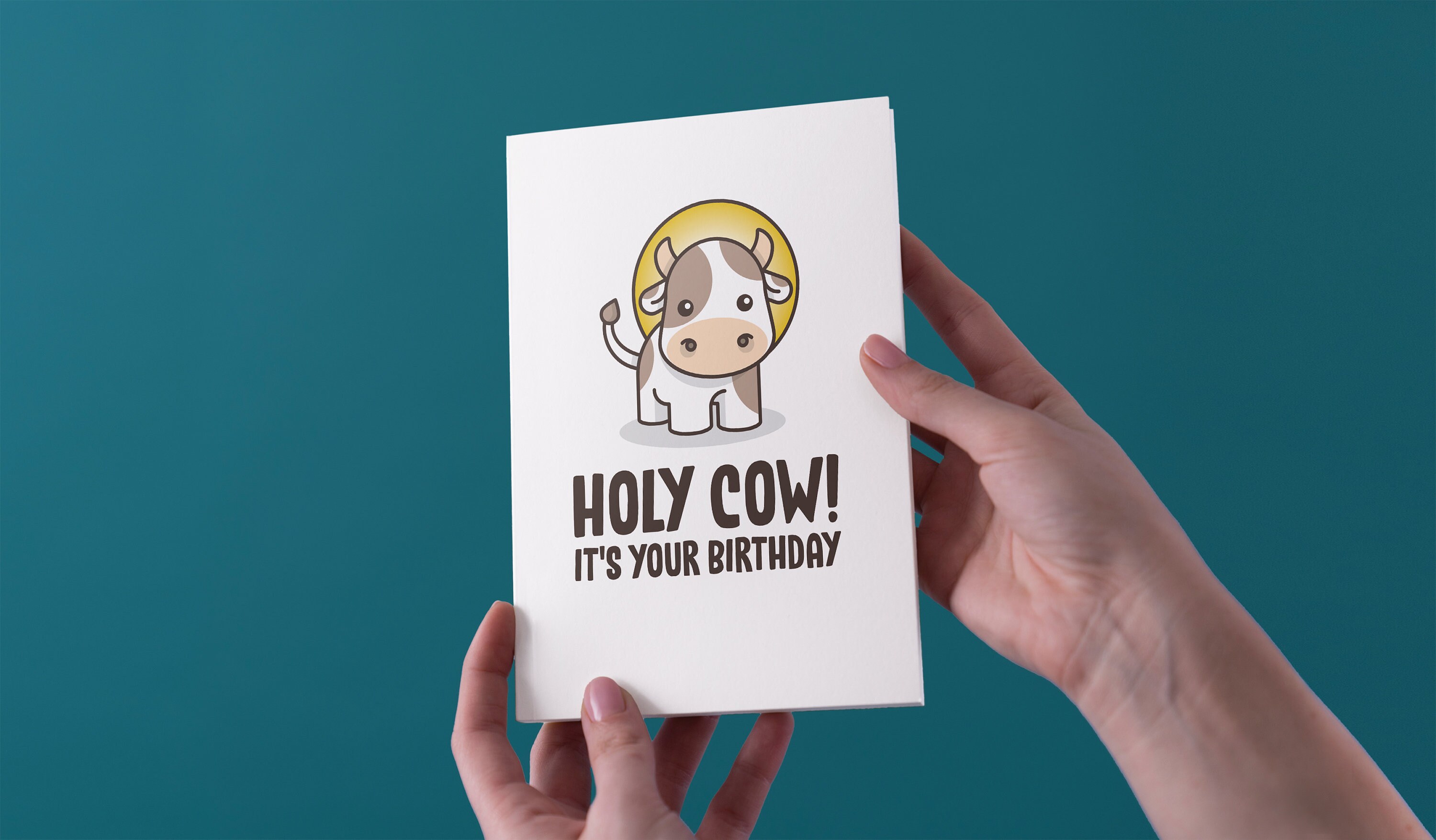 Holy Cow It's Your Birthday Birthday Greeting Card - Etsy UK