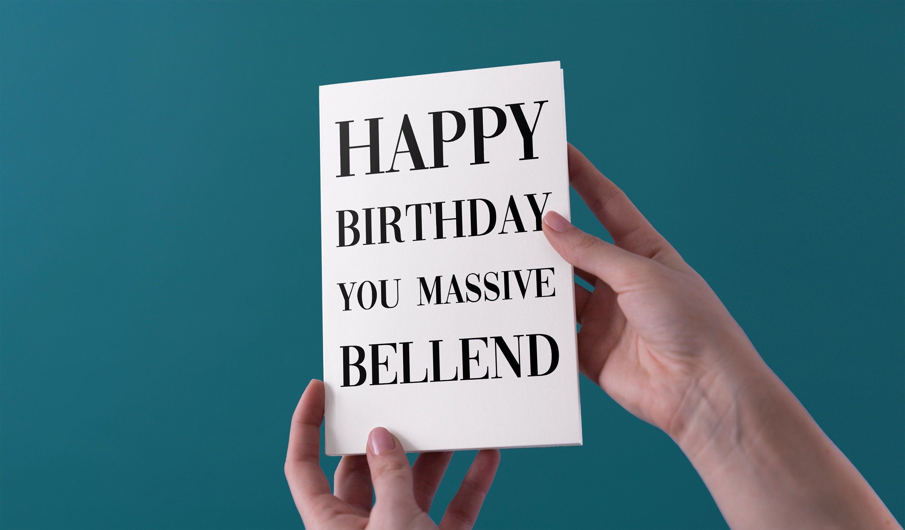 Feliz Cumpleaños que masiva Bellend cumpleaños tarjeta de | Etsy
