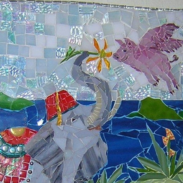 Elephant Mosaic - Etsy