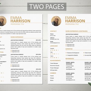 Word Resume Template Word & Pages, Professional Resume Template, Modern ...