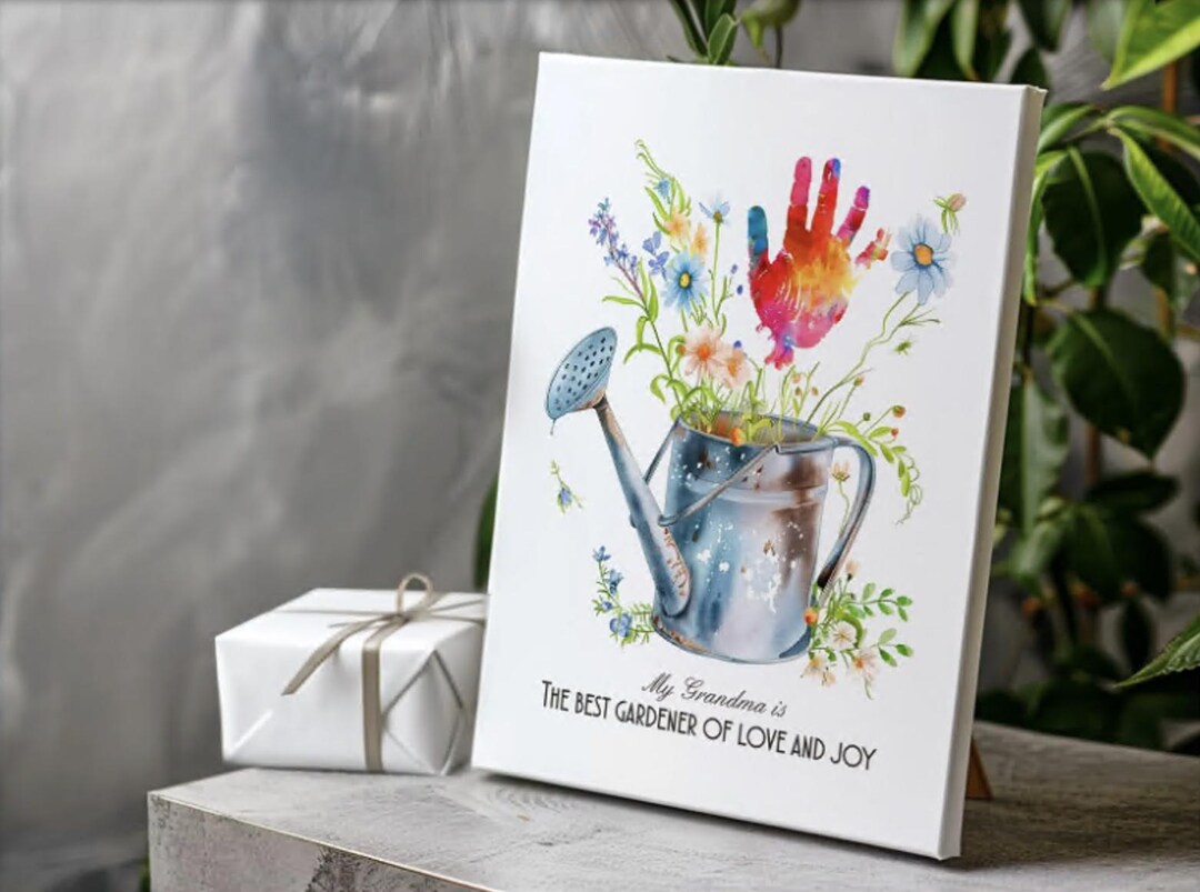Footprint Art for Mom, Flowers Handprint Art Template, Handprint ...