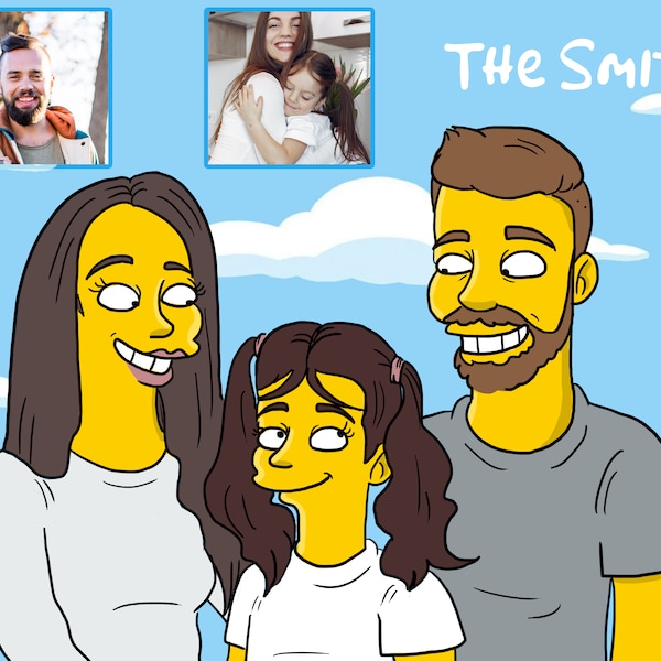 Simpsons Portrait - Etsy