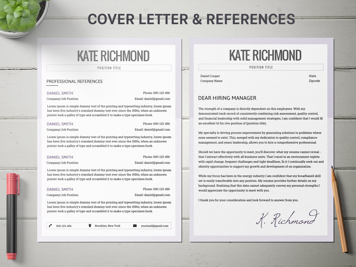 Professional Resume Template Digital Resume Template CV | Etsy