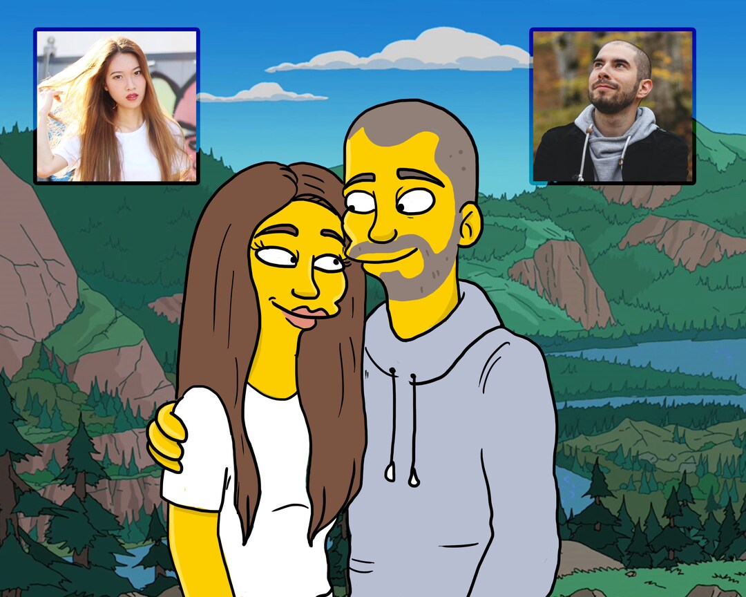 Simpsons Family Portrait, Custom Simpsons Portrait, Handmade Simpsons ...