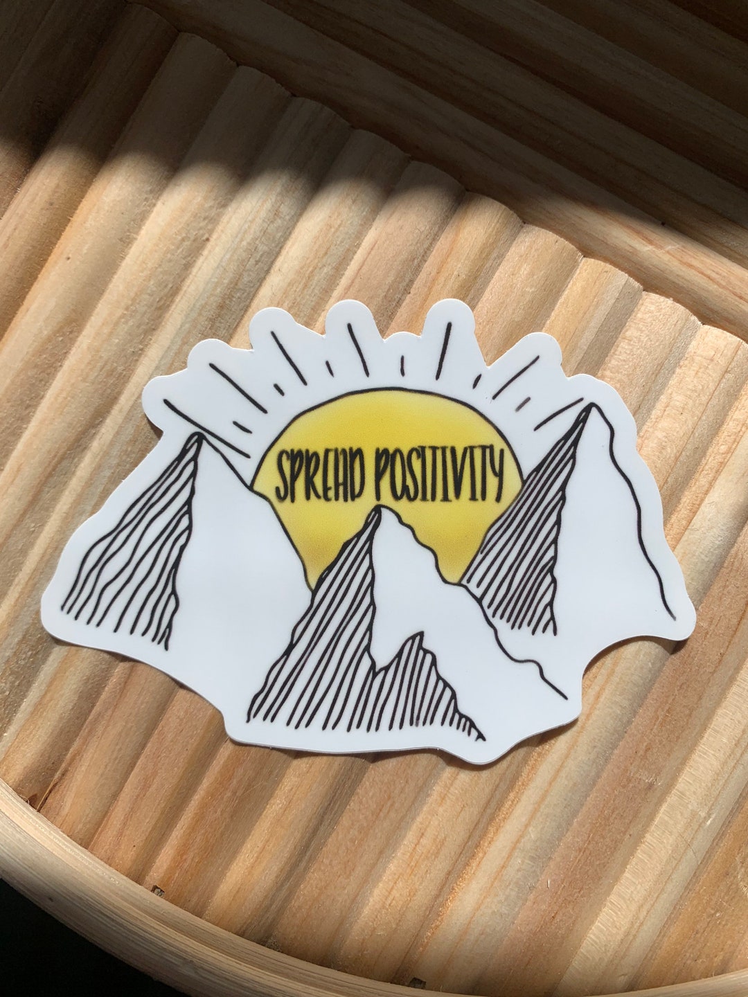 Spread Positivity Vinyl Sticker WATERPROOF Perfect for Laptops ...