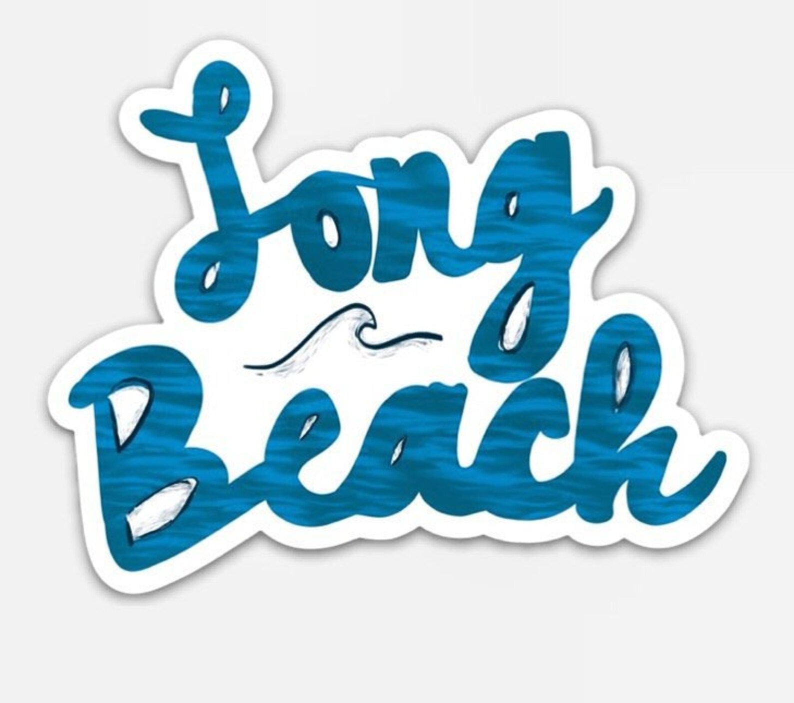 Long Beach Sticker WATERPROOF Perfect for Laptops | Etsy