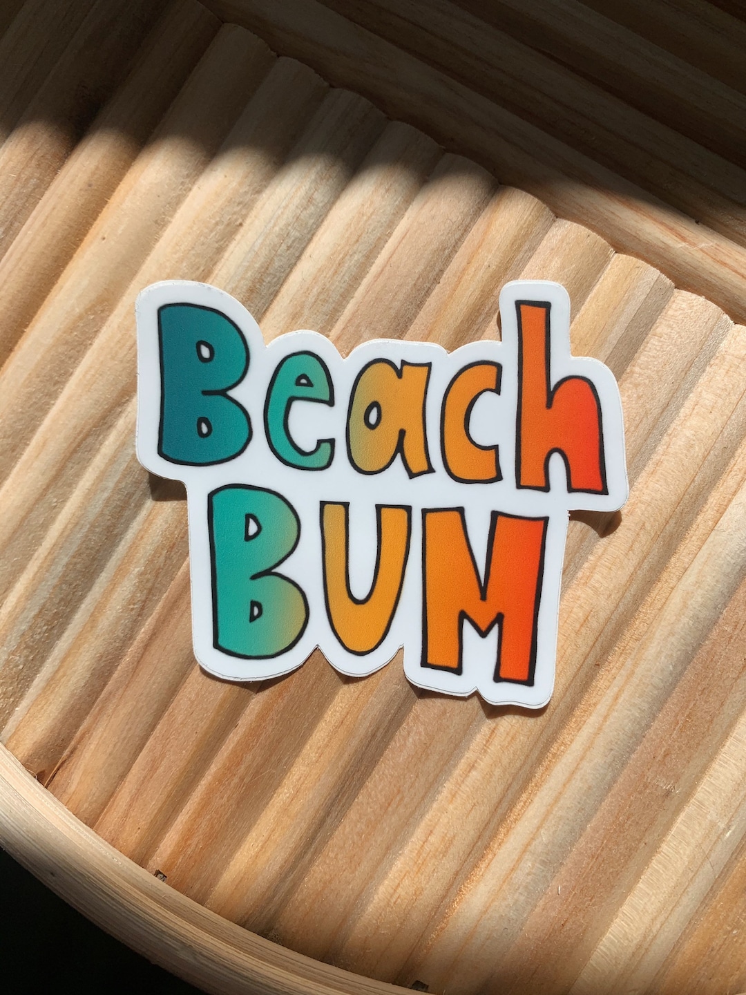 Beach Bum Sticker WATERPROOF - Etsy