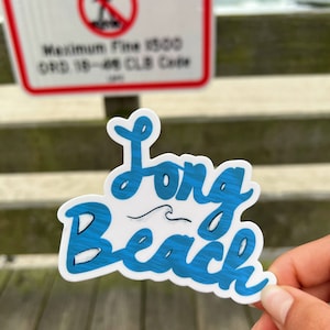 Long Beach Sticker WATERPROOF Perfect for Laptops - Etsy