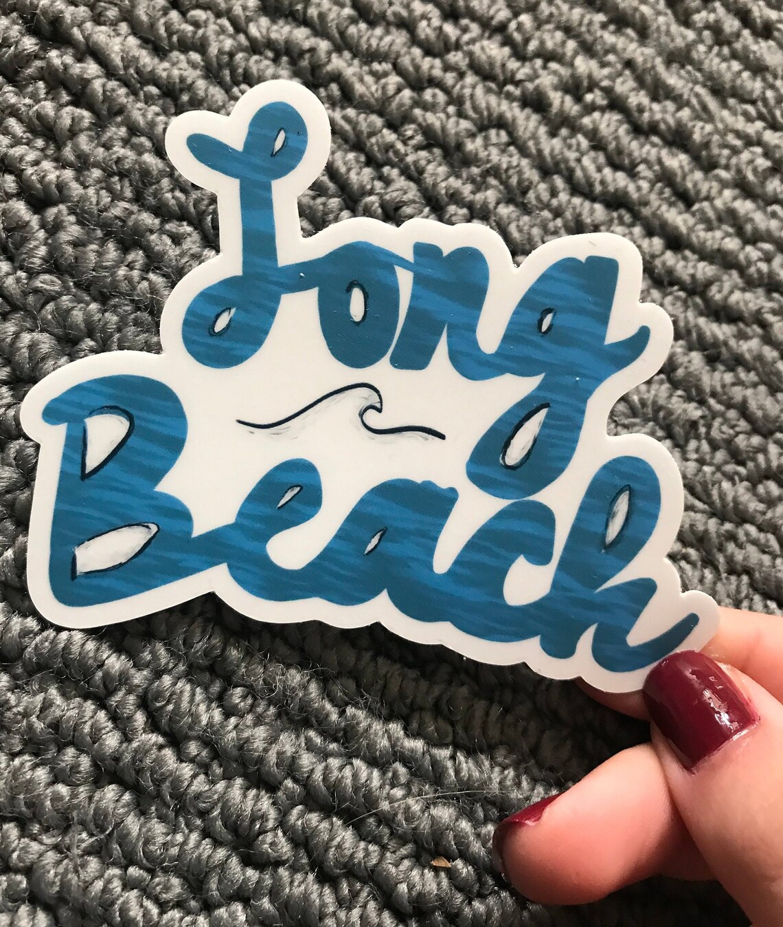 Long Beach Sticker WATERPROOF Perfect for Laptops | Etsy