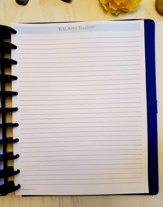 Note Pages for All 11 Disc Planner Systems Including Tul and - Etsy