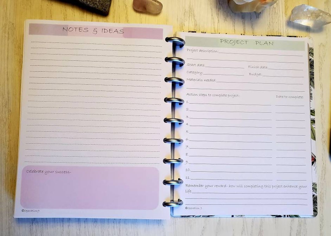 Project Planning Pages for All 9 Disc Planner Systems and Happy Planner ...