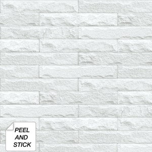 Peel & Stick | Self Adhesive Wallpaper | Brick Peel and Stick | White ...