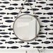 Wallpaper Fish Blue Ocean Coastal Wallcovering Designer Beach House ...