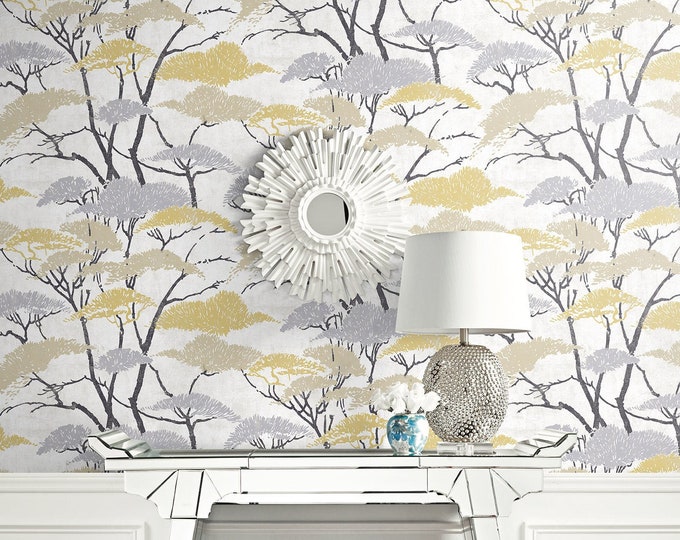 Wallpaper | Tree Wallpaper | Botanical Wallpaper | Modern Wallpaper ...