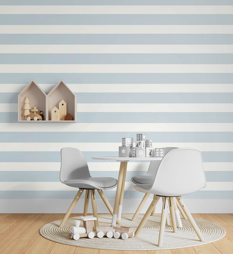 Peel and Stick Striped Wallpaper Self Adhesive Wallpaper - Etsy
