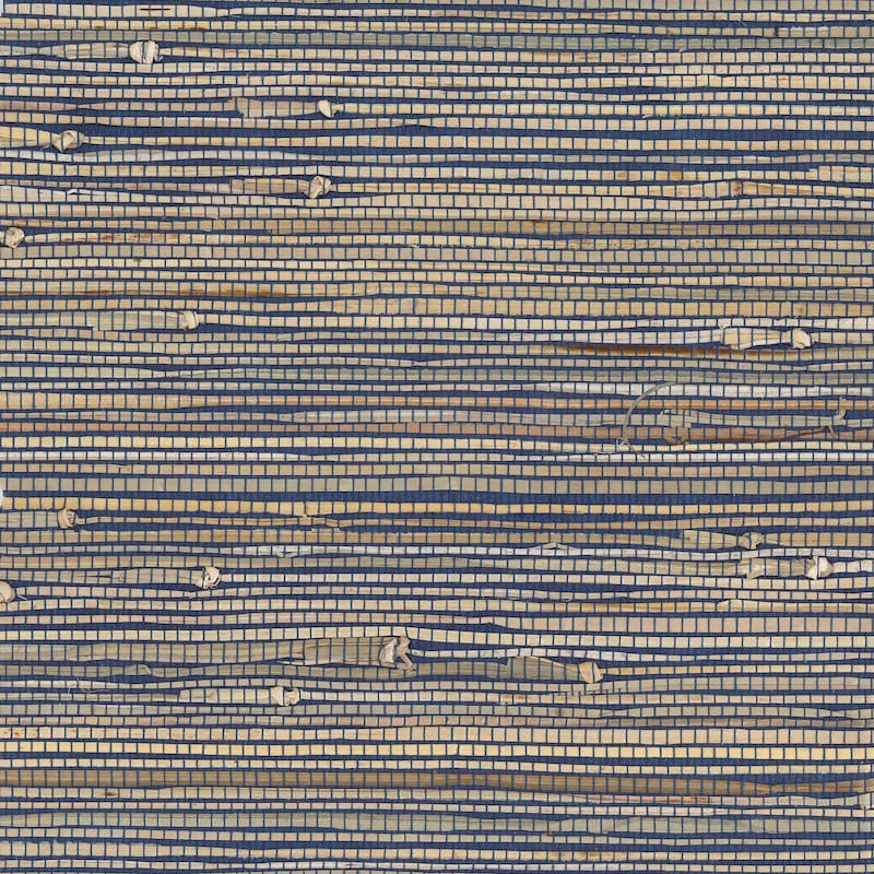 Blue Grass Cloth Wallpaper - Etsy