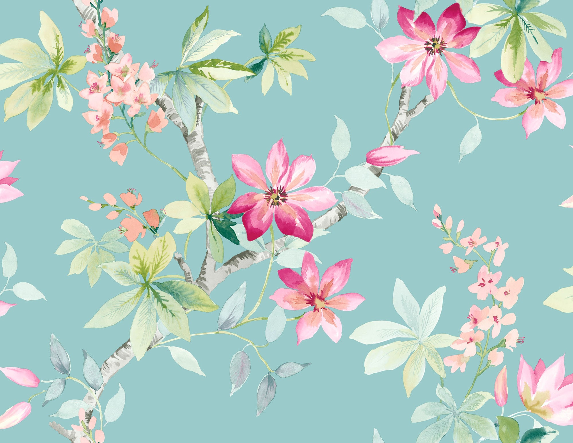 Wallpaper Floral Wallpaper Flower Wallpaper Designer - Etsy