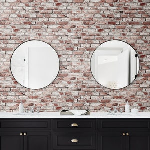 Faux Brick Peel and Stick Wallpaper | Self Adhesive Wallpaper | Brick ...