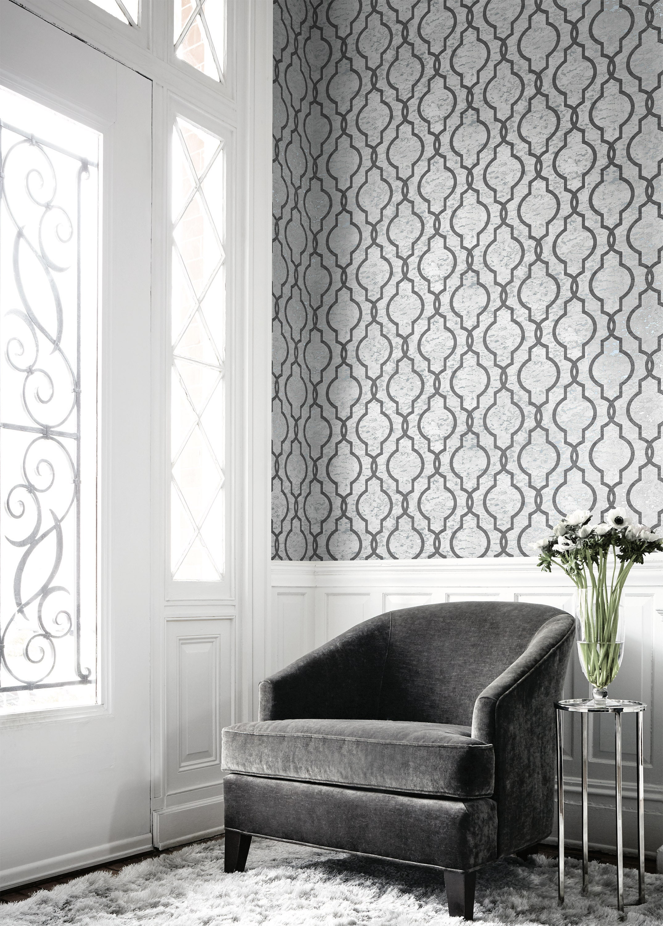 Wallpaper Geometric Wallpaper Metallic Wallpaper | Etsy