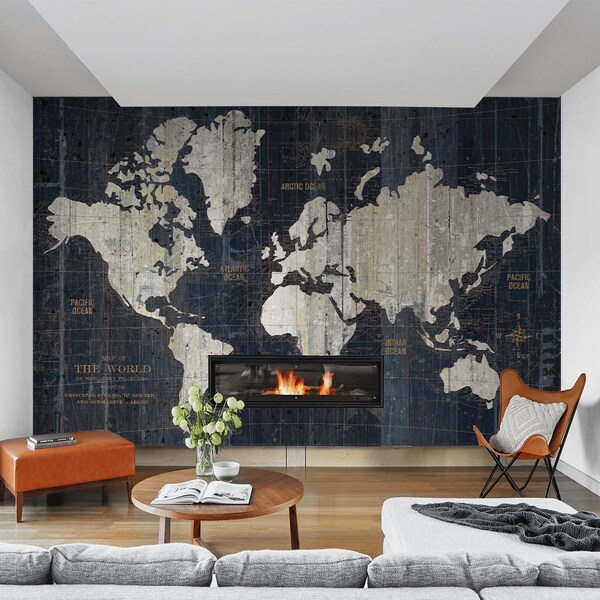 Map Mural - Etsy
