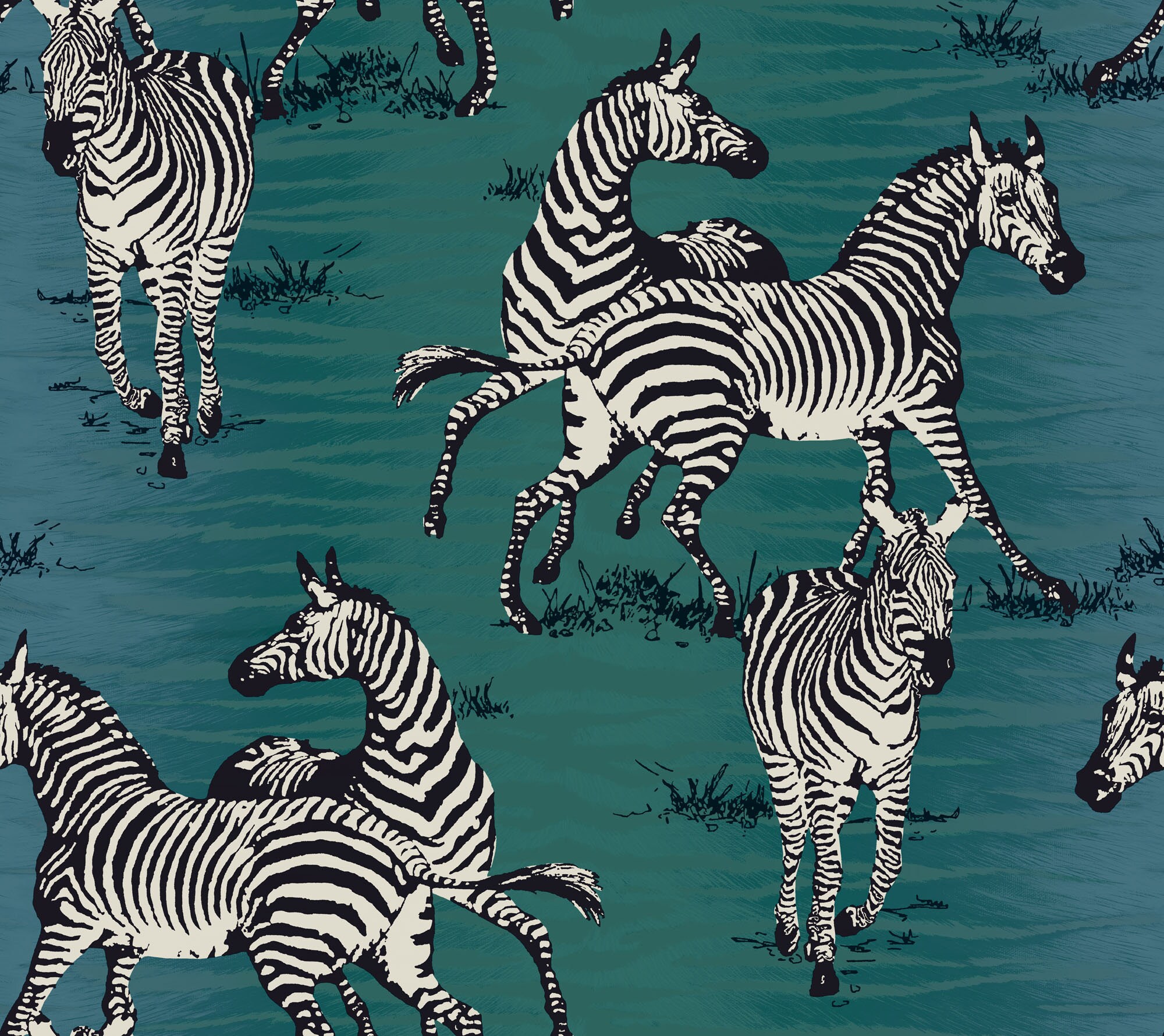 Wallpaper Zebra Wallpaper Graphic Wallpaper Animal - Etsy