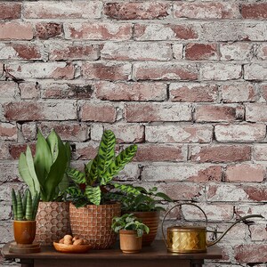 Faux Brick Peel and Stick Wallpaper | Self Adhesive Wallpaper | Brick ...