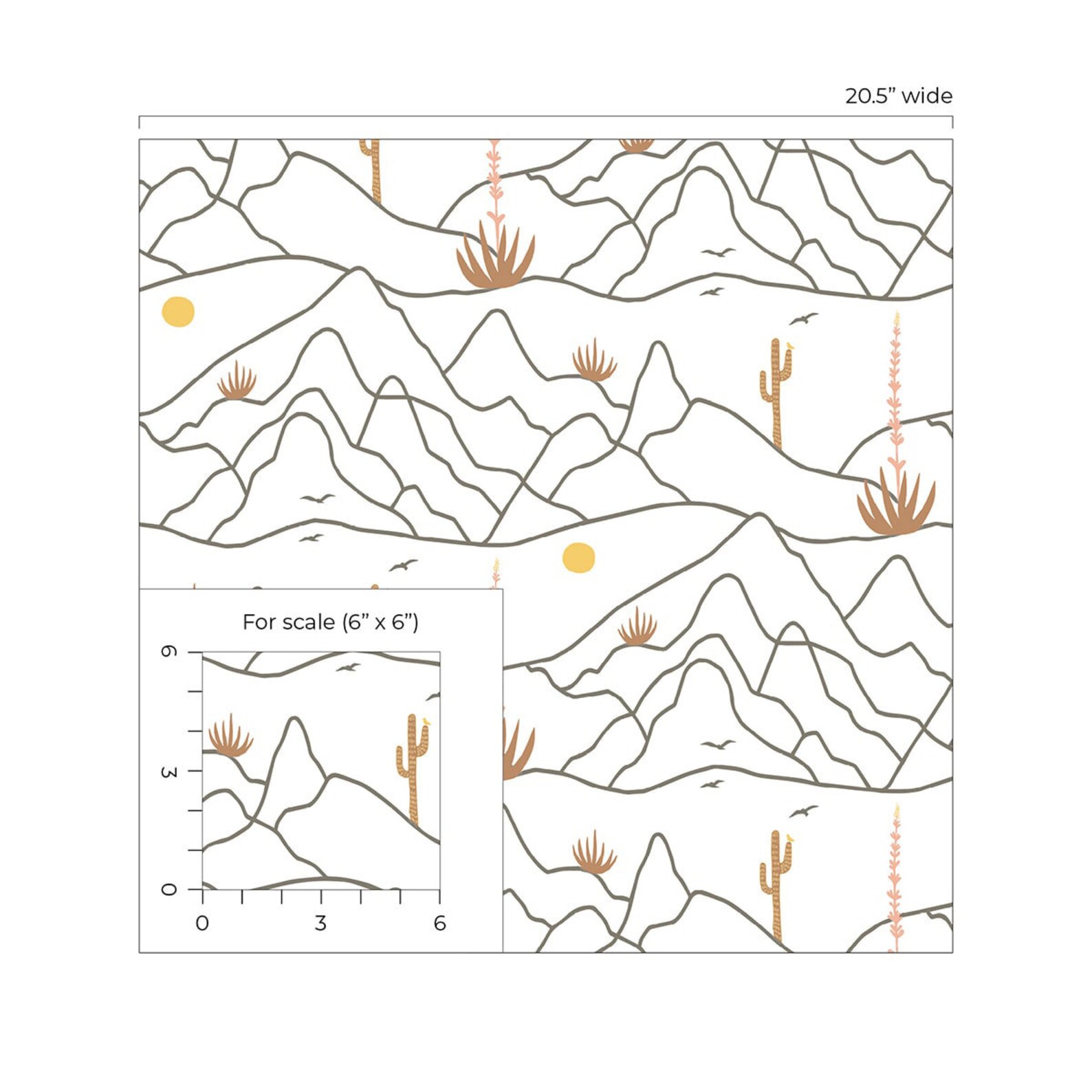 Desert Peel and Stick Wallpaper | Desert Wallpaper | Self Adhesive ...