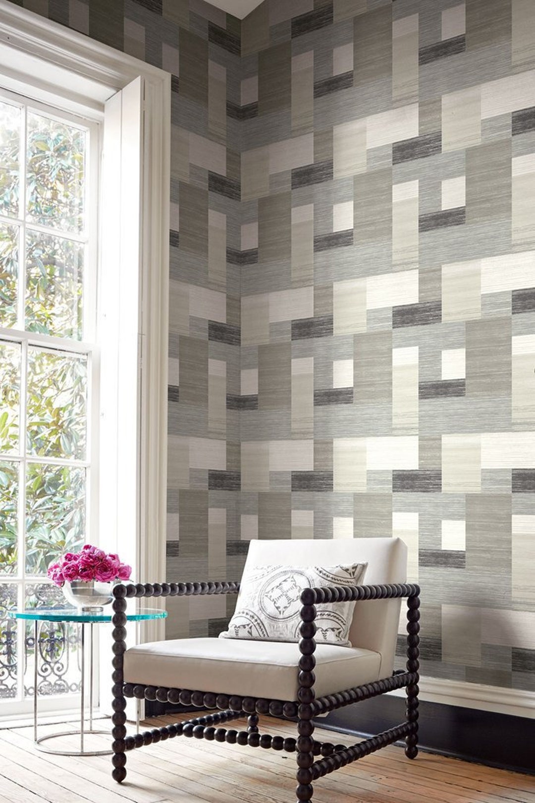 Wallpaper | Geometric Wallpaper | Striped Wallpaper | Metallic ...
