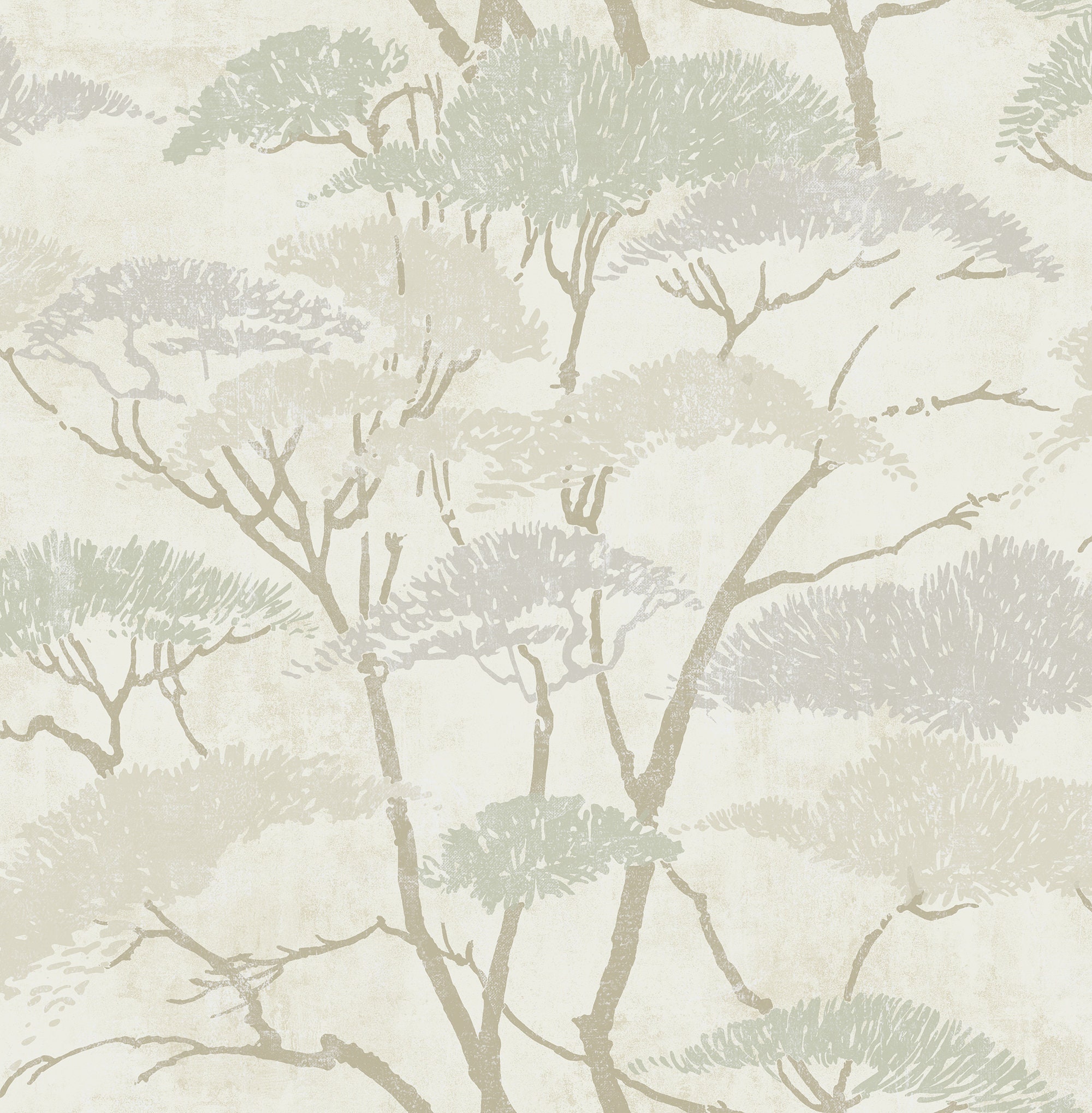 Wallpaper Tree Wallpaper Botanical Wallpaper Modern - Etsy