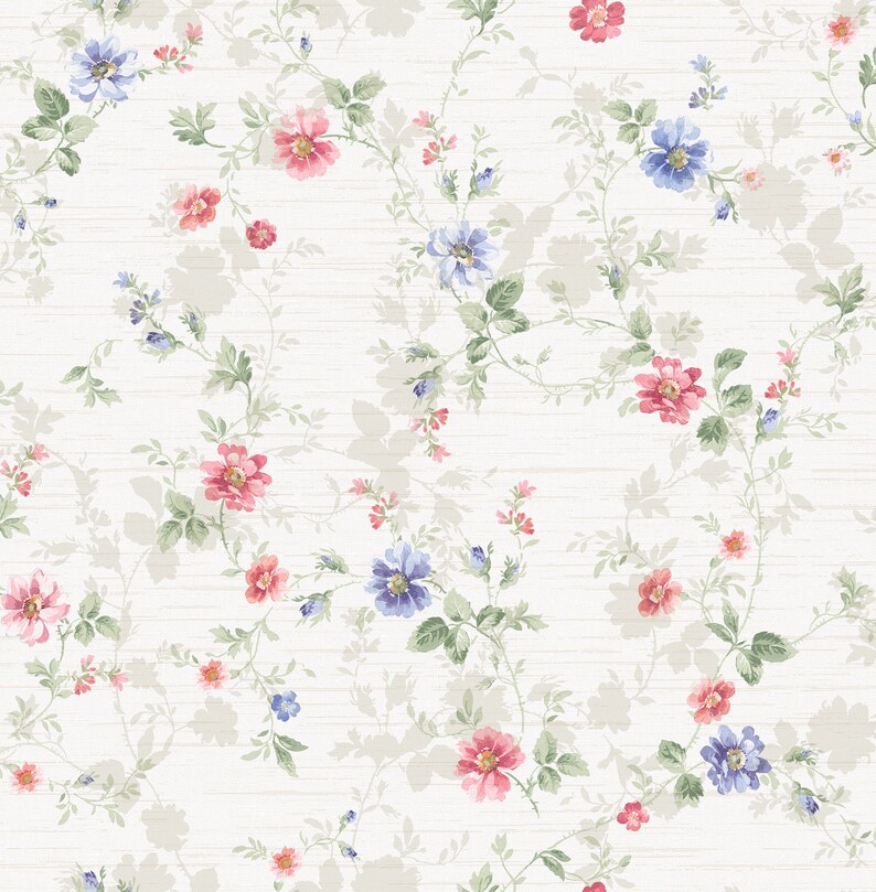 Traditional Wallpaper Wallpaper Floral Wallpaper Flower | Etsy