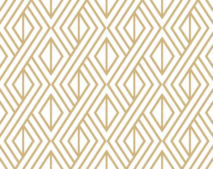 Self Adhesive Wallpaper | Metallic Gold Removable Wallpaper | Geometric ...
