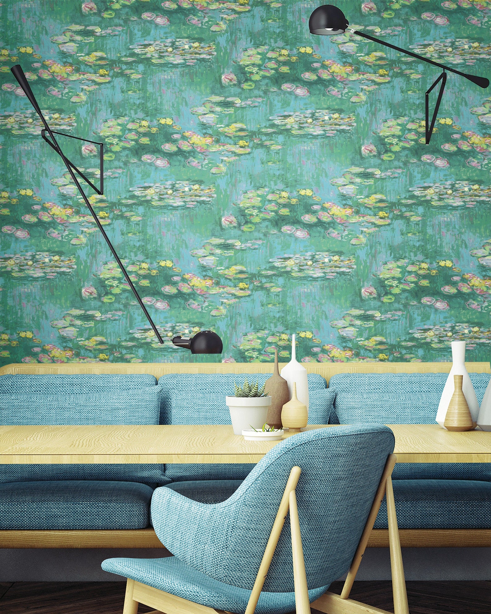 Wallpaper Vintage Wallpaper Decor Floral Wallpaper - Etsy