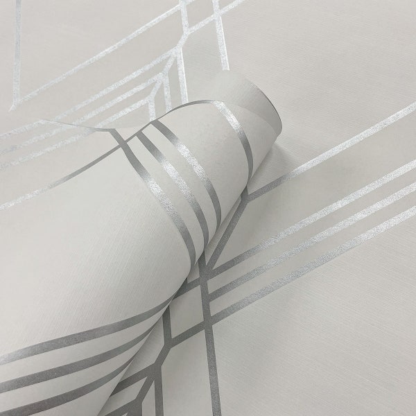 Silver Wallpaper - Etsy