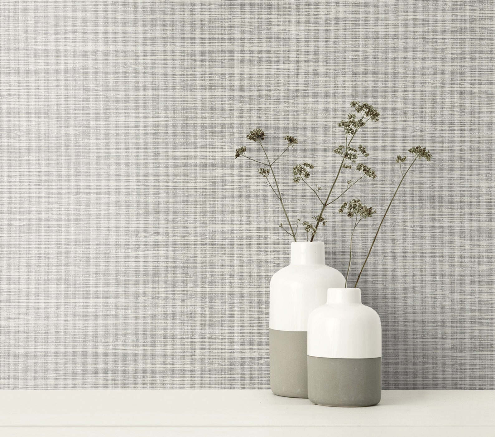 Wallpaper Beach Wallpaper Gray Wallpaper Stringcloth - Etsy