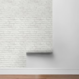 Peel and Stick | Self Adhesive Wallpaper | Brick Peel and Stick | White ...