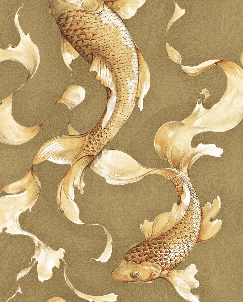 Wallpaper | Metallic Wallpaper | Fish Wallpaper | Modern Wallpaper ...