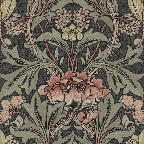 Edwardian Wallpaper Forest Serpentine 1b by Muhlenkott - Etsy