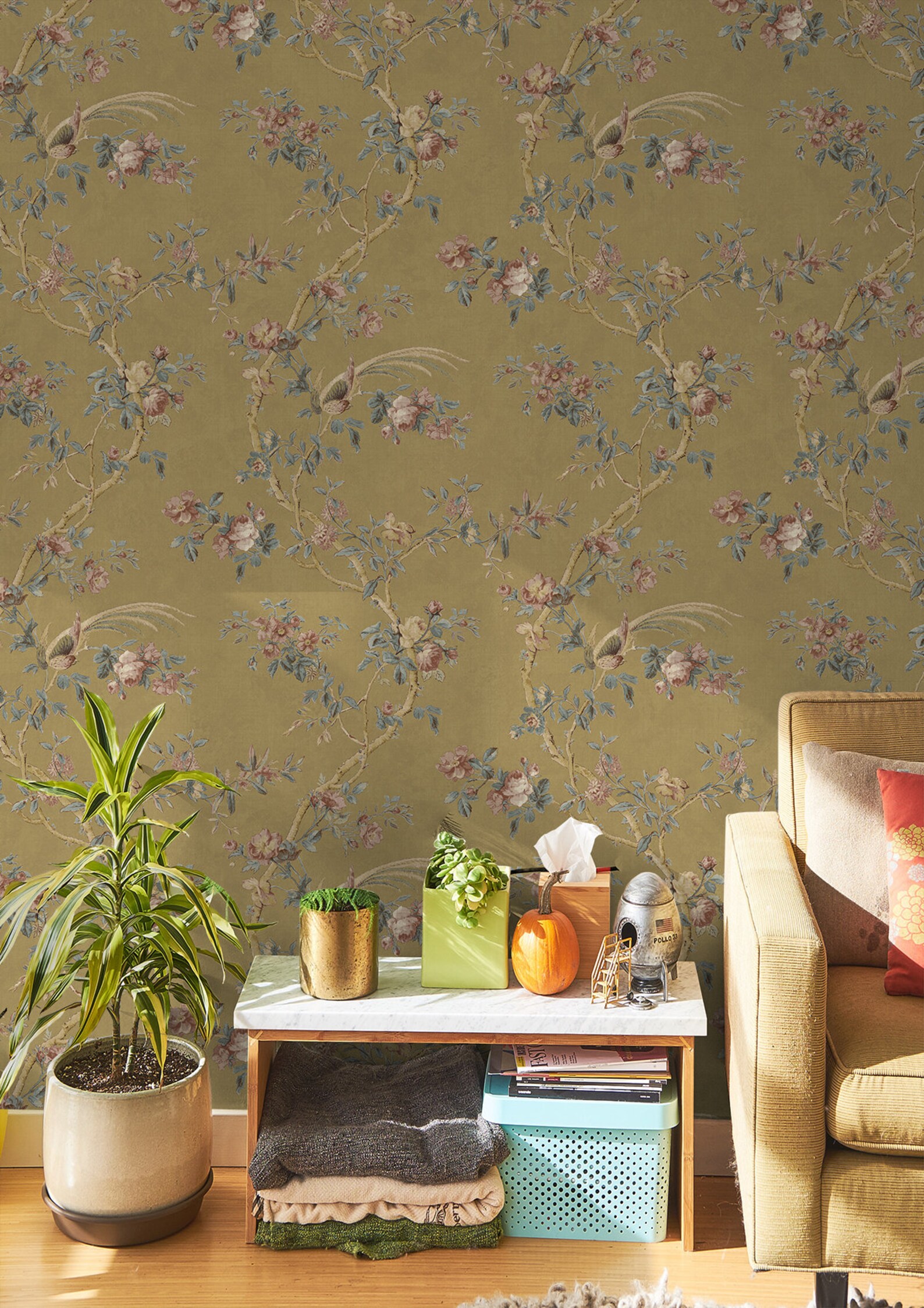 Wallpaper Flower Wallpaper Floral Wallpaper Vintage - Etsy