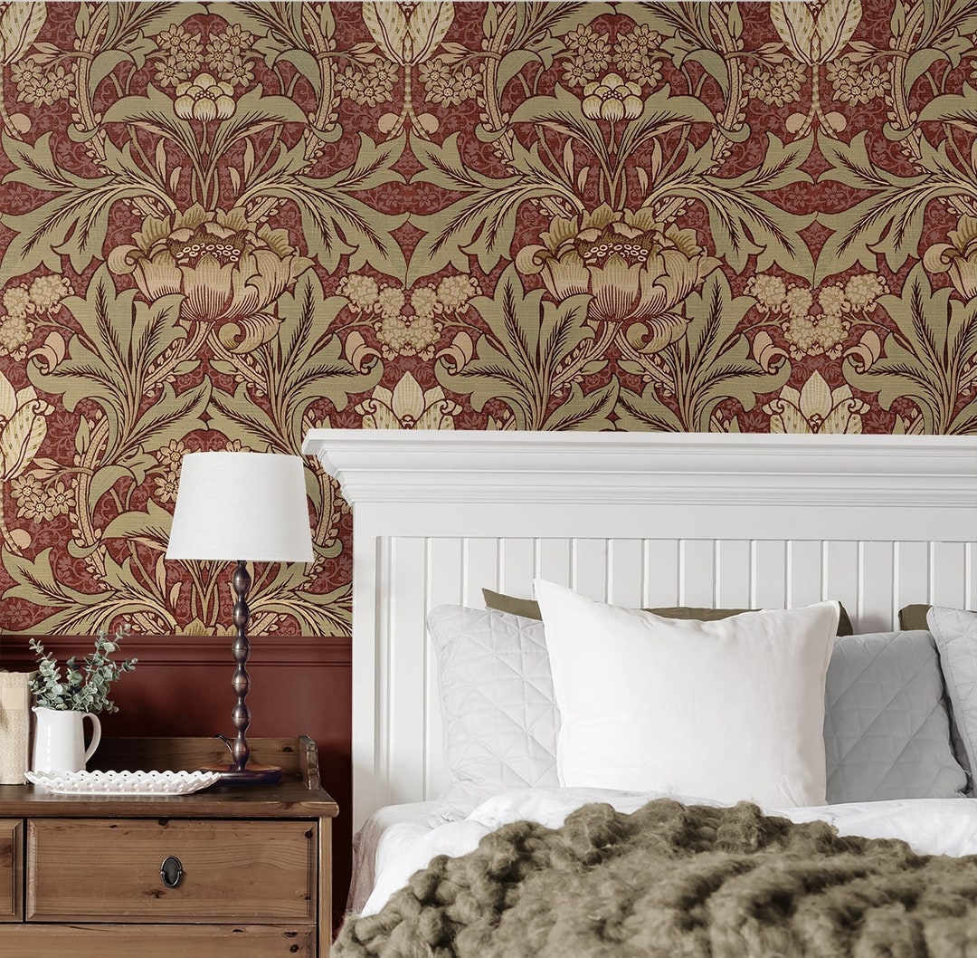 Peel and Stick Wallpaper | Self Adhesive Wallpaper | Botanical Peel and ...