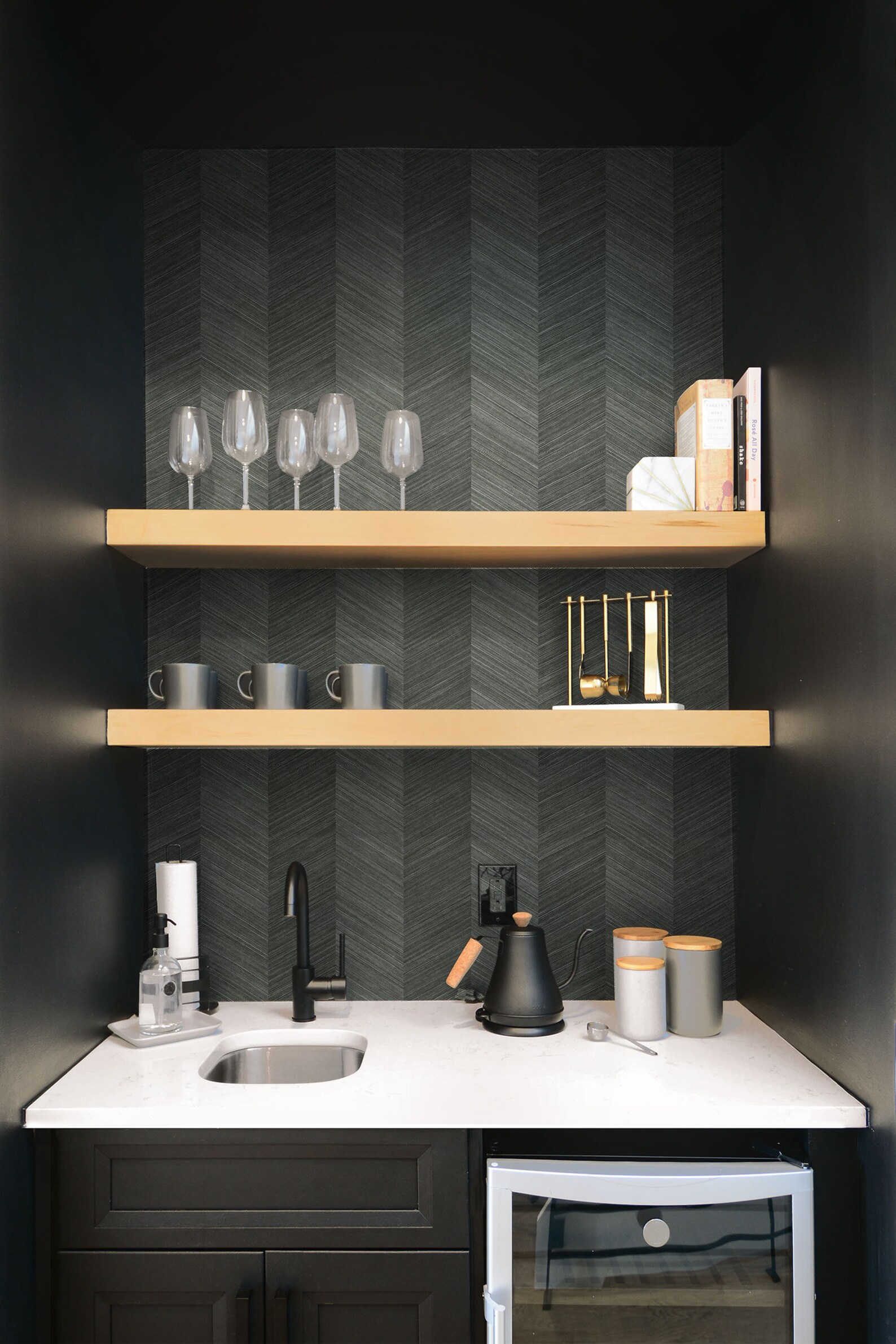 Wallpaper | Vinyl Wallpaper | Textured Wallpaper | Chevron Wallpaper ...