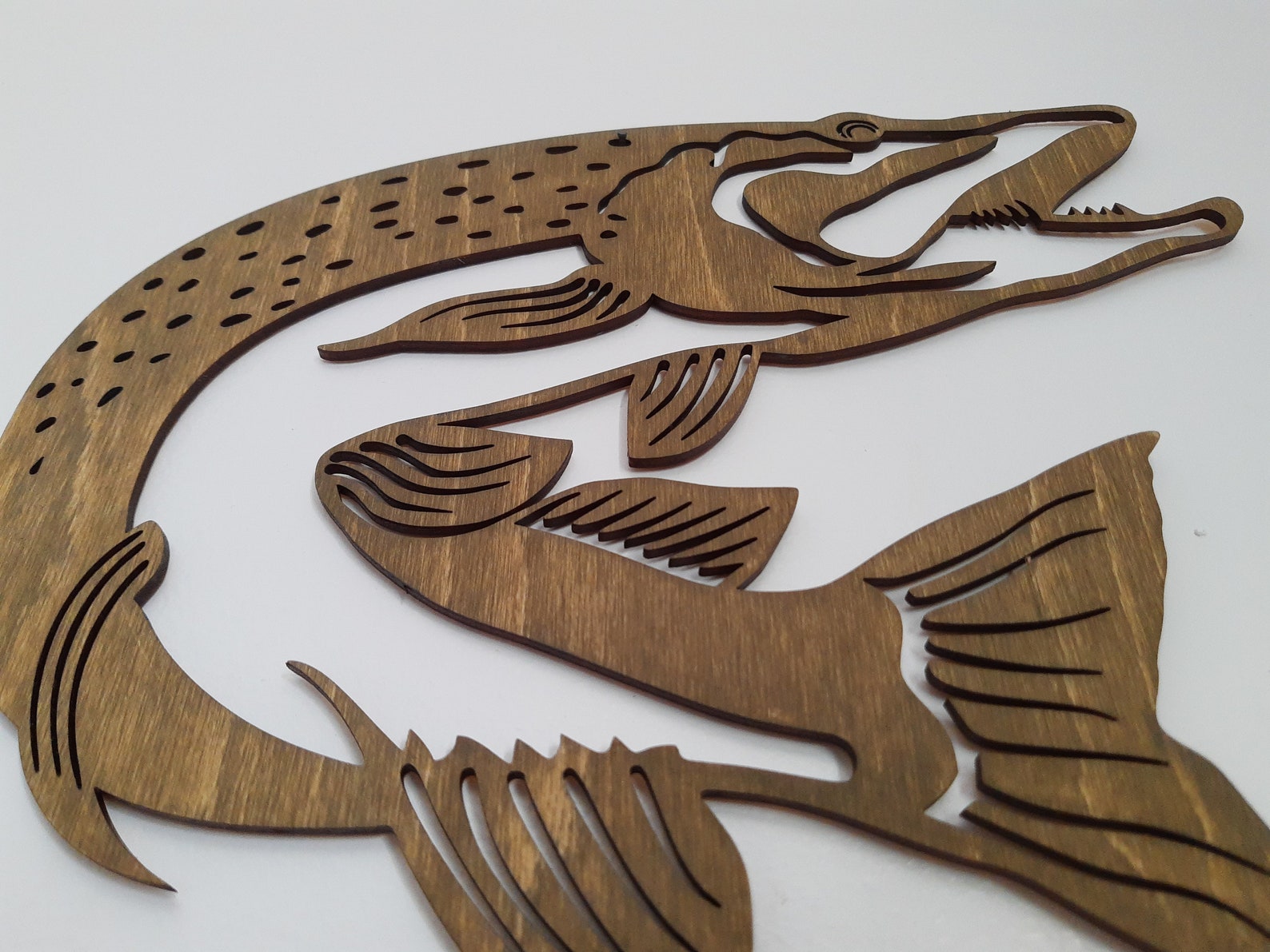 Wood Pike Laser Cut Wall Art Fish Fishing Northern Pike - Etsy Canada
