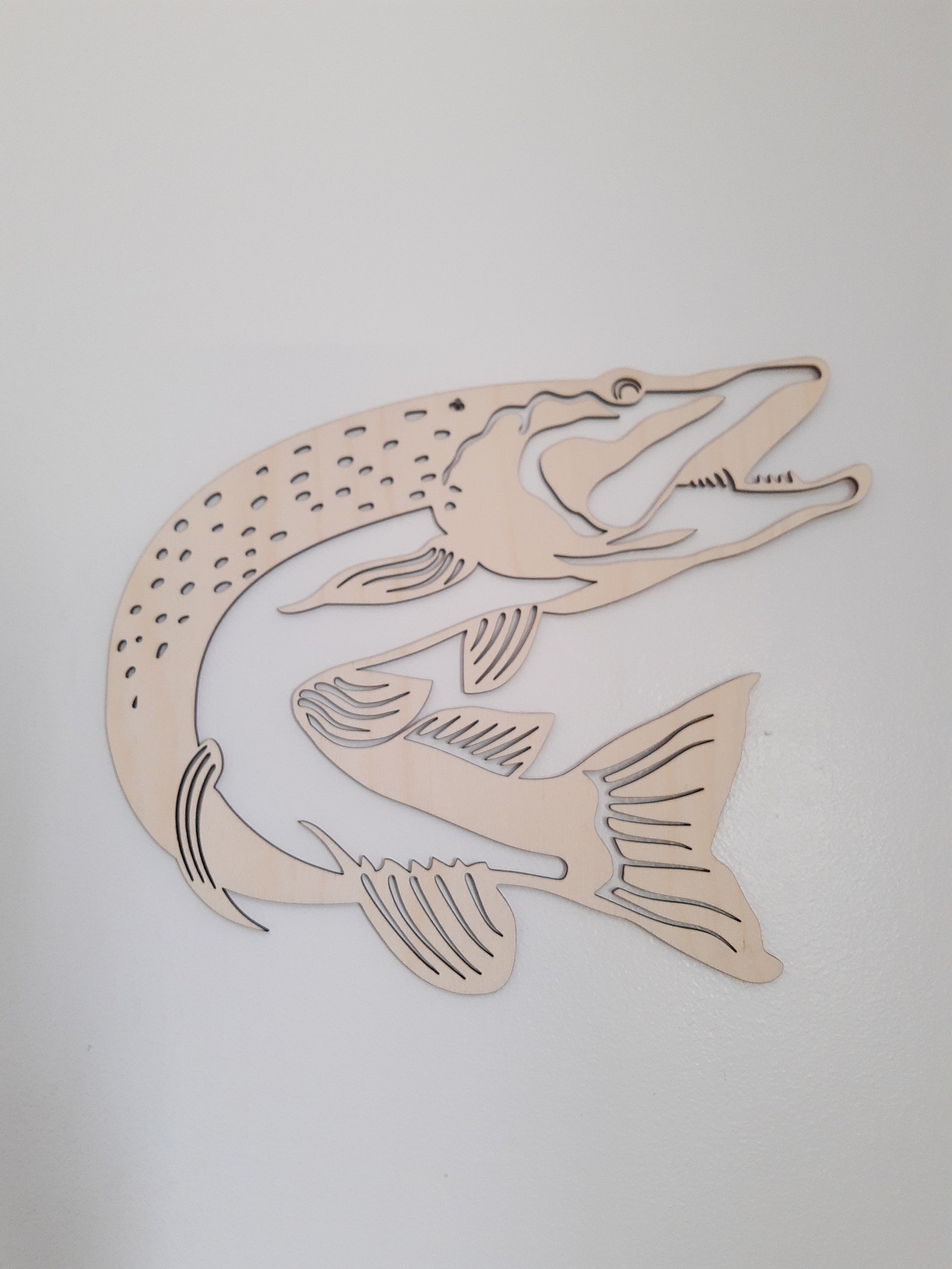 Wood Pike Laser Cut Wall Art Fish Fishing Northern Pike - Etsy Canada