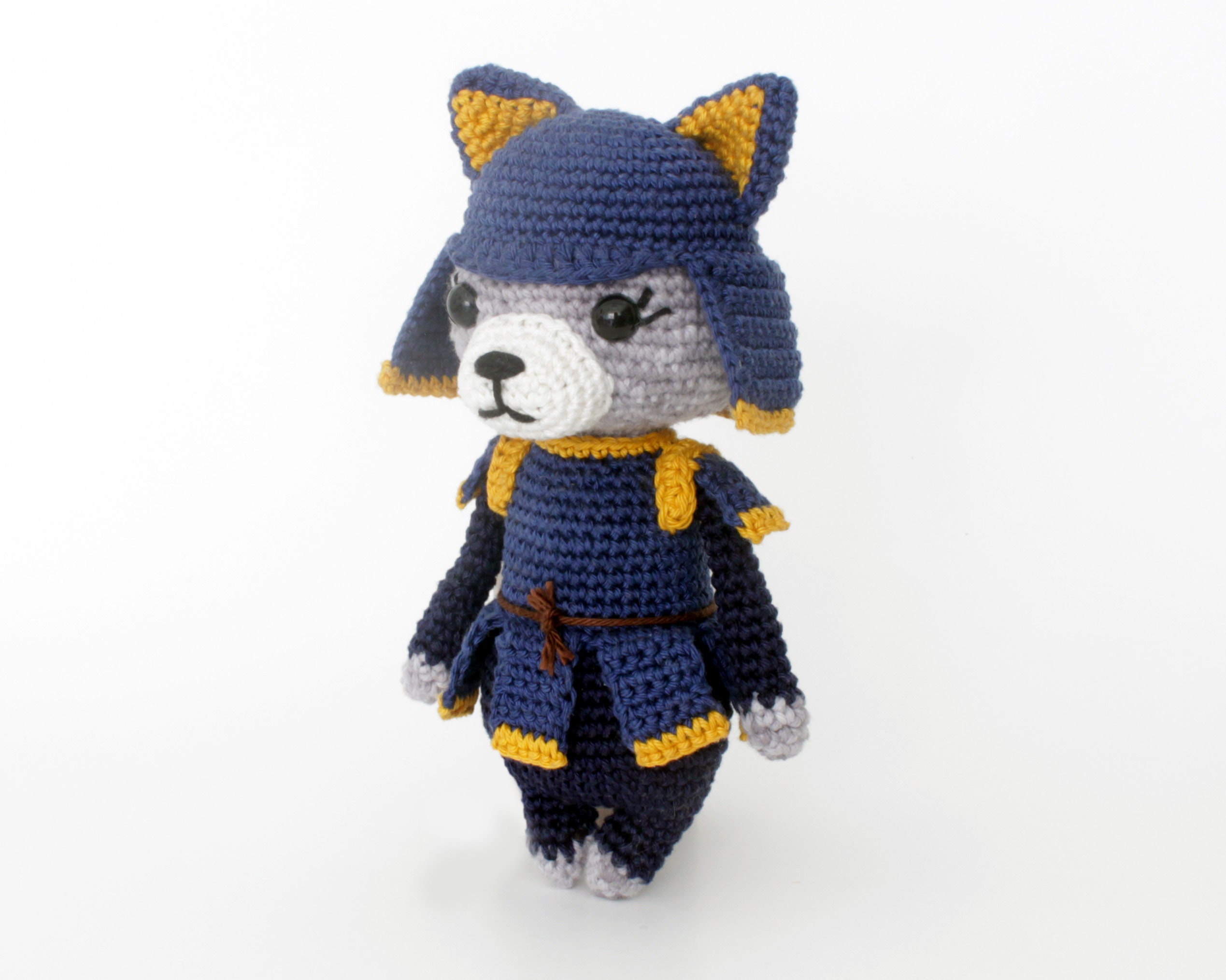 Katsu the Samurai Amigurumi Pattern / Diy Crochet Doll | Etsy