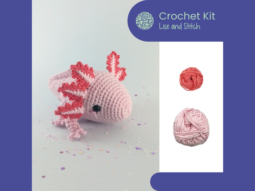 Crochet Kit Axolotl, Amigurumi DIY - Etsy