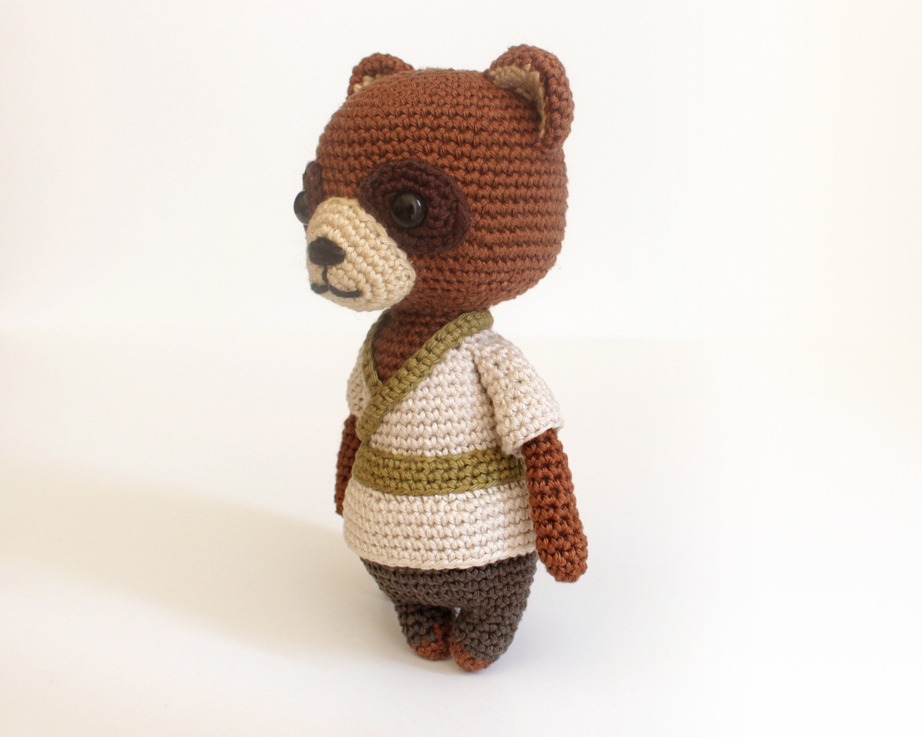 Eichiki the Tanuki Amigurumi Pattern / Diy Crochet Doll | Etsy