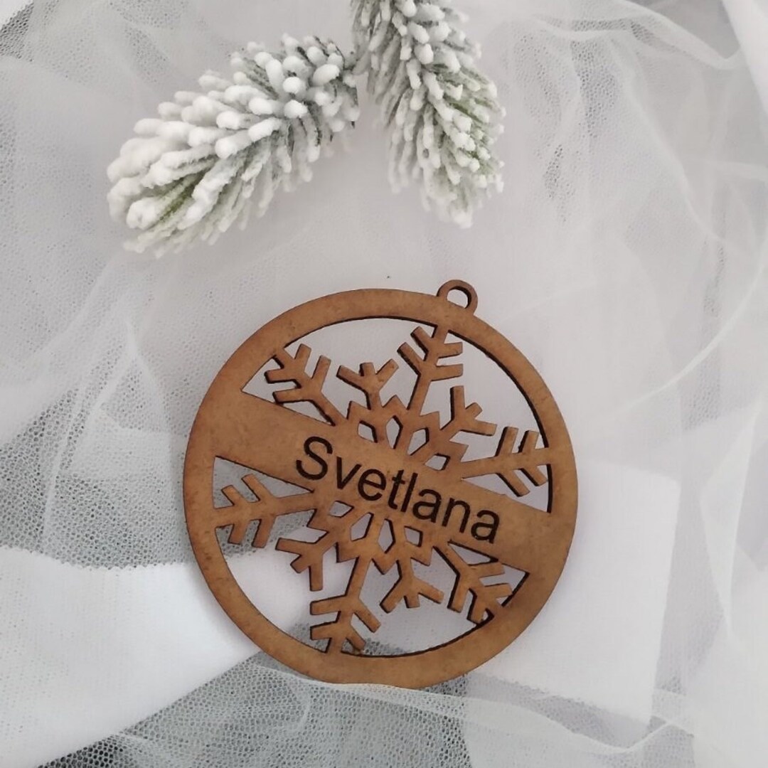 Snowflake Name Dxf Svg Pdf, Personalized Snowflake Laser Cut File - Etsy