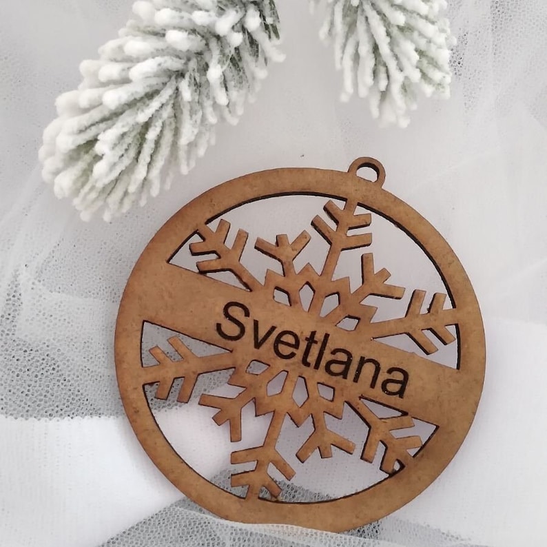 Snowflake Name Dxf Svg Pdf, Personalized Snowflake Laser Cut File - Etsy